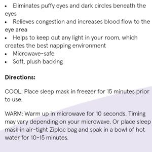 grace & stella | Skincare | Grace Stella Hot Cool Gel Bead Sleep Mask ...